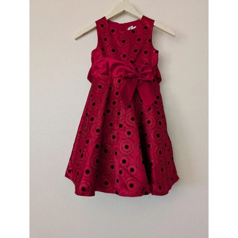 Rare Editions | Dresses | Rare Editions Size 6x Girl Red Party Dress ...